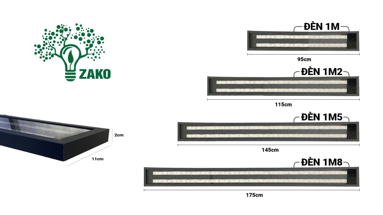 Đèn Hộp Cá Bối Zako Siêu Sáng Với 4 Mức Điều Chỉnh Công Suất Được Bổ ...